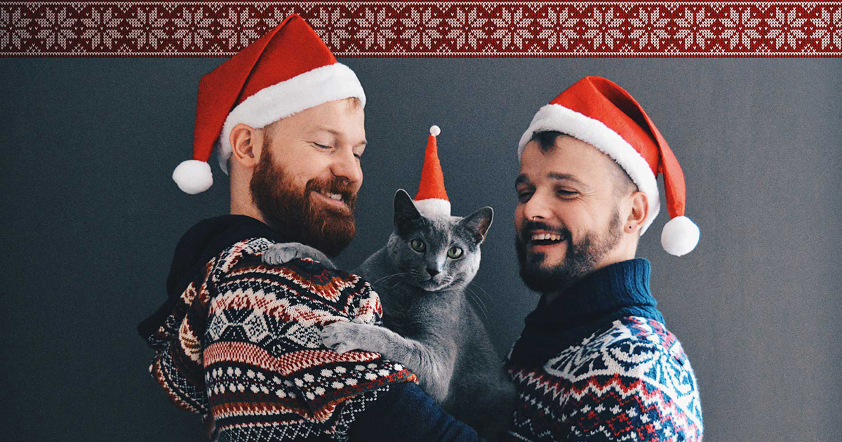 Merry Gay Christmas & Happy Holidays! Karl & Daan | Coupleofmen.com